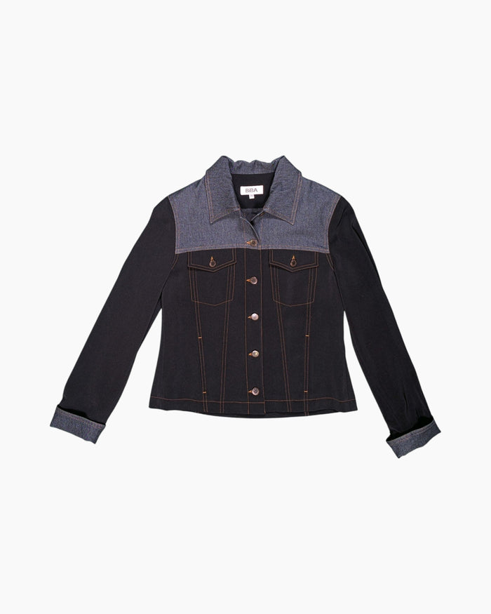 Vintage Y2K BIBA Denim Jacket Size 36 Western Workwear | ThriftTale